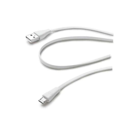 Cellular Line micro-USB Flat Cable 1m White USBDATACMICROUSBW