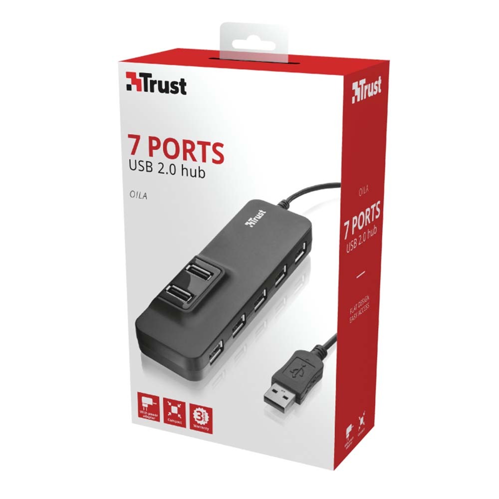 Trust Oila 7 Port USB 2.0 Hub 20576