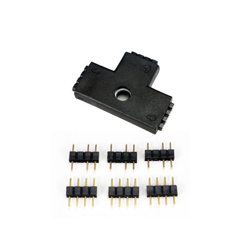Barrett Female Connector RGB/aRGB T-Shaped Black