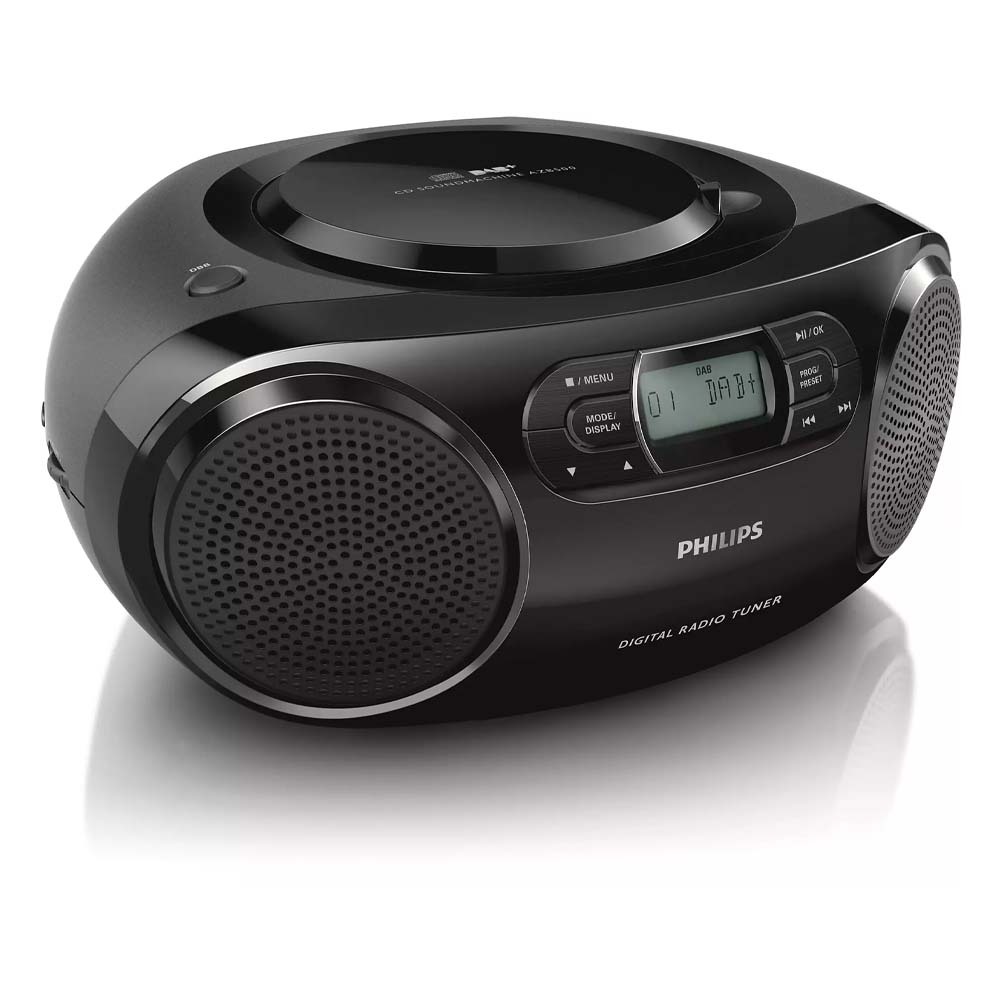 Philips Φορητό Ηχοσύστημα AZB500 με CD/Ραδιόφωνο Black