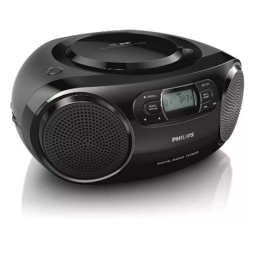Philips Φορητό Ηχοσύστημα AZB500 με CD/Ραδιόφωνο Black