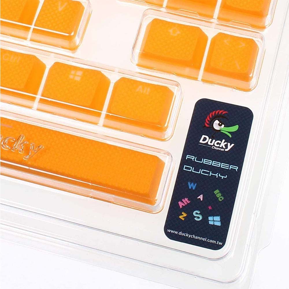 Ducky 31-Key Rubber Double Shot Keycap Set US Layout Yellow DKSA31 ...