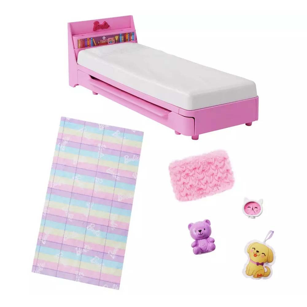 Barbie - My First Barbie Bedtime Σετ με Κρεβάτι HMM64