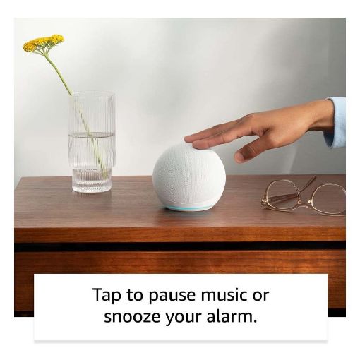 Amazon Echo Dot (5th Gen) with Alexa Glacier White B09B94956P