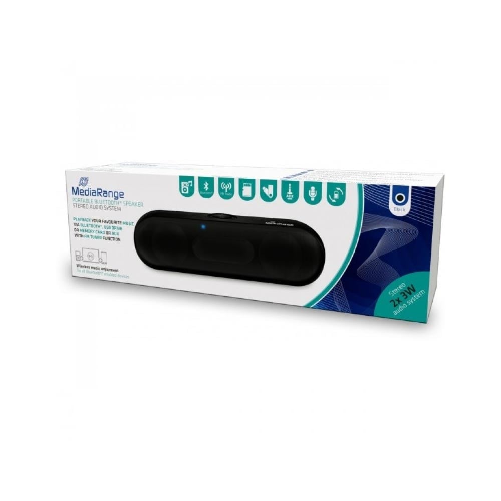 Ηχείo MediaRange FM tuner Bluetooth Black MR734
