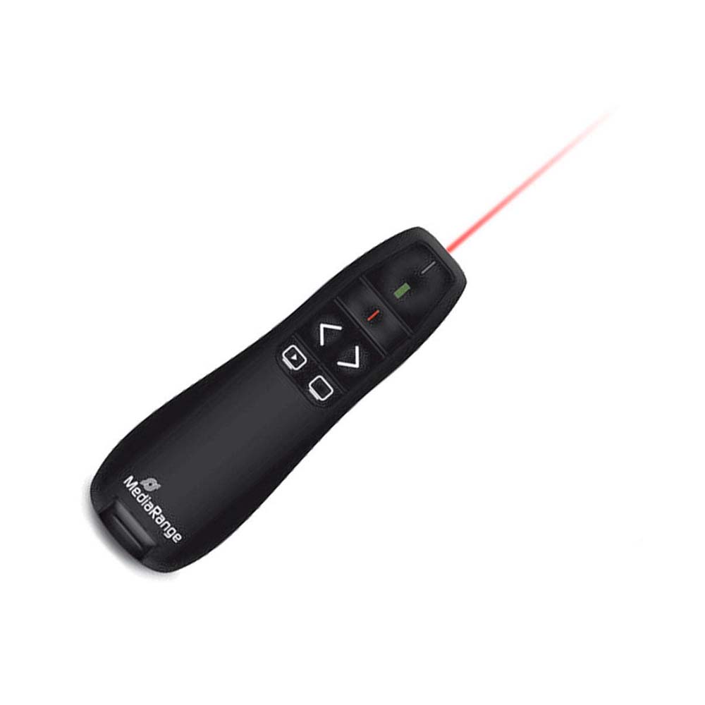Wireless Presenter MediaRange 5-Button with Red Laser Pointer MROS220
