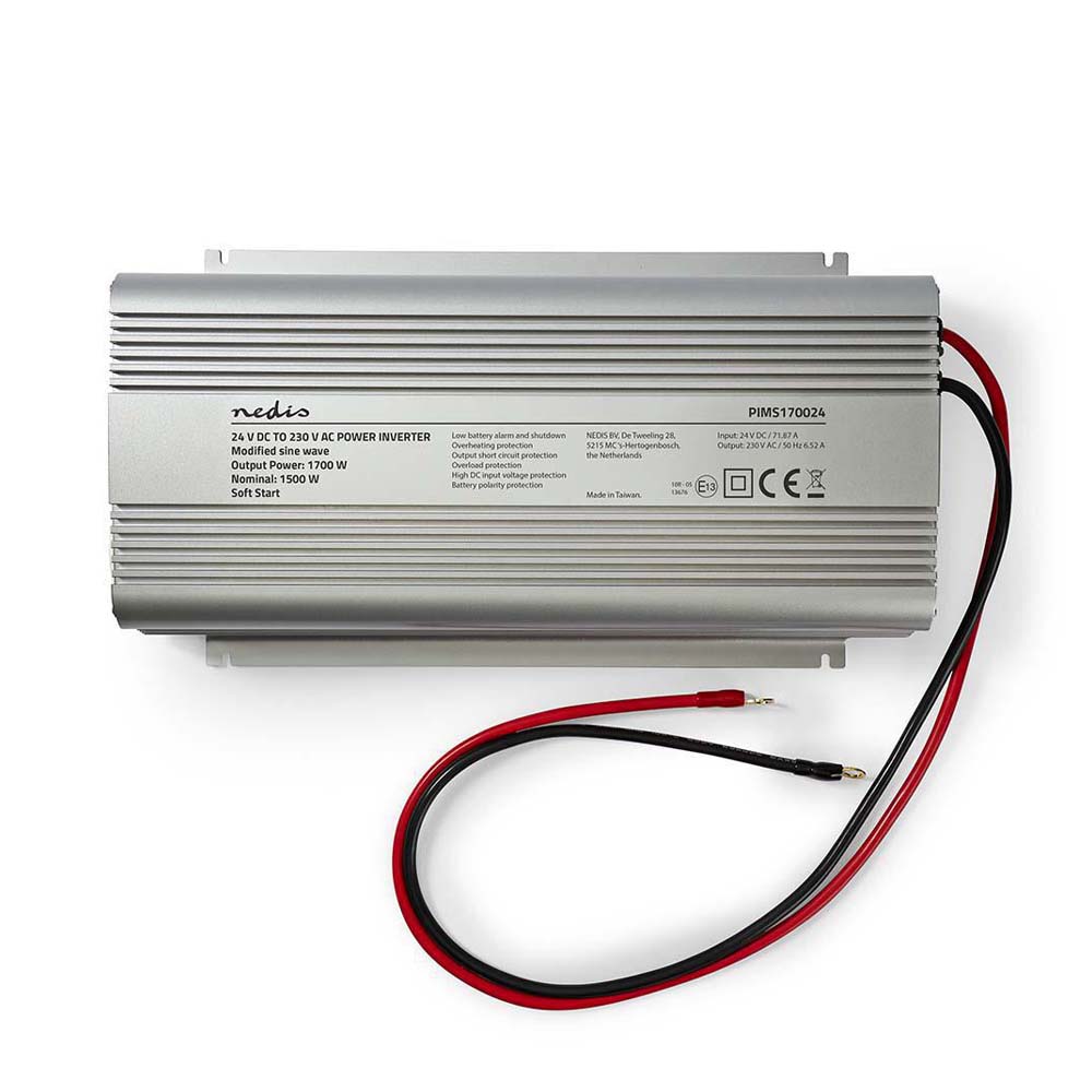 Power Inverter Modified Sine Wave Nedis 1700W 24V PIMS170024