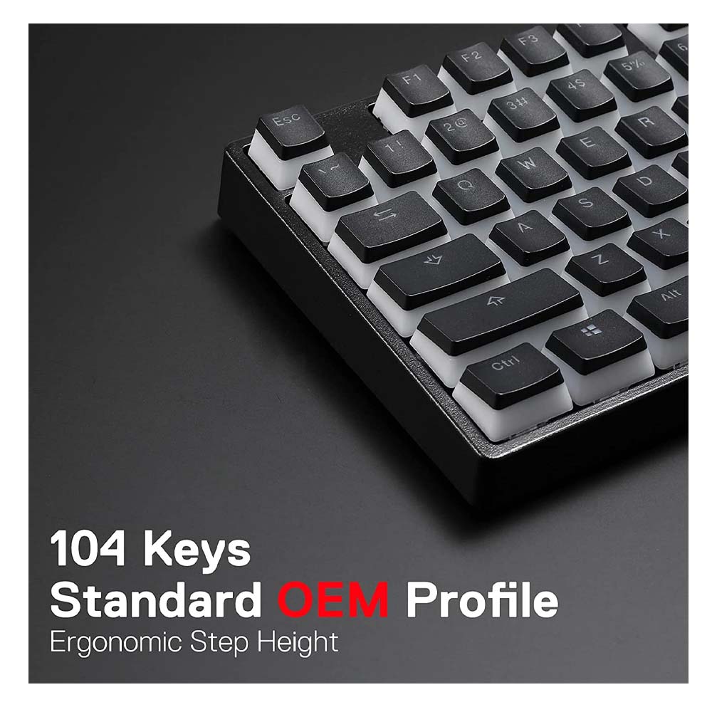 Redragon A130 Pudding Keycaps Black (US)