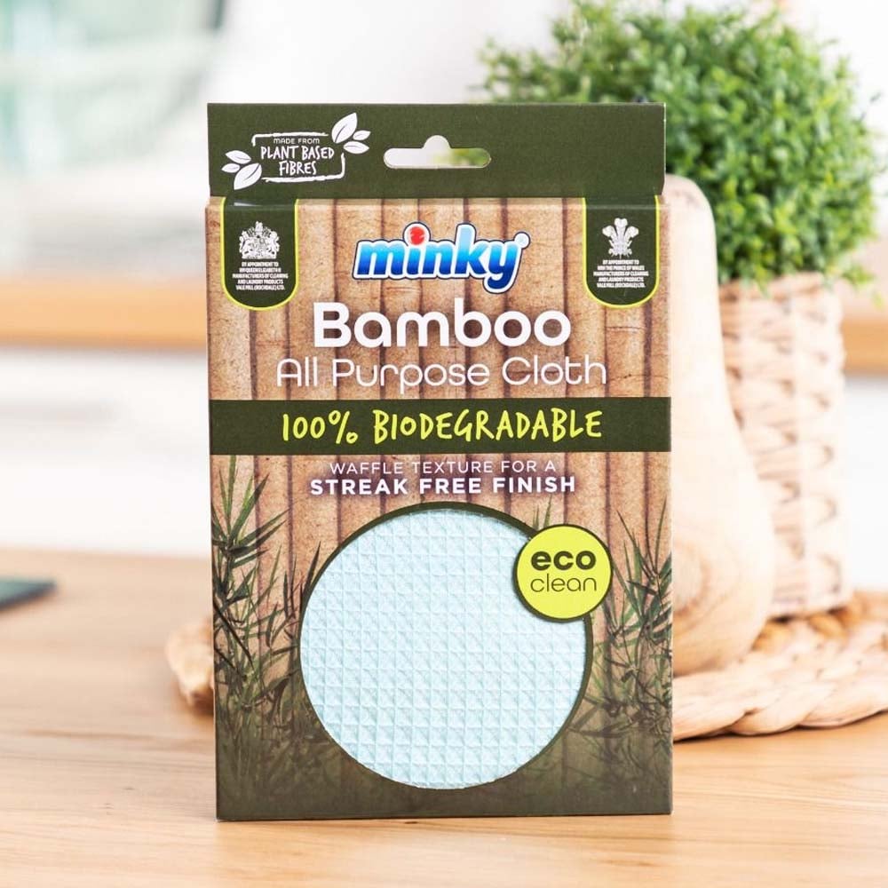 Πανί Καθαρισμού Minky Bamboo Γενικής Χρήσης Eco Light Blue