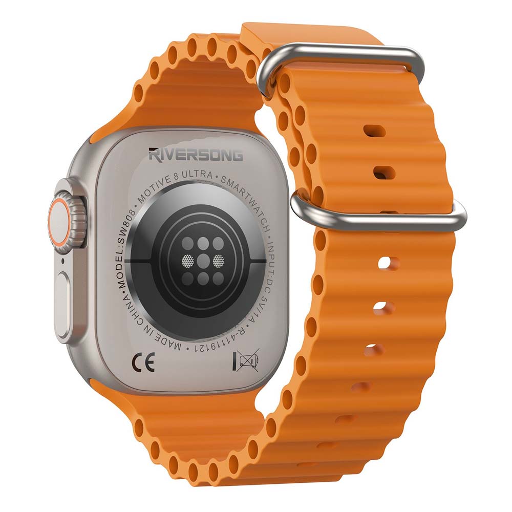 Smartwatch Riversong Motive 8 Ultra Light Gray/Orange SW808G