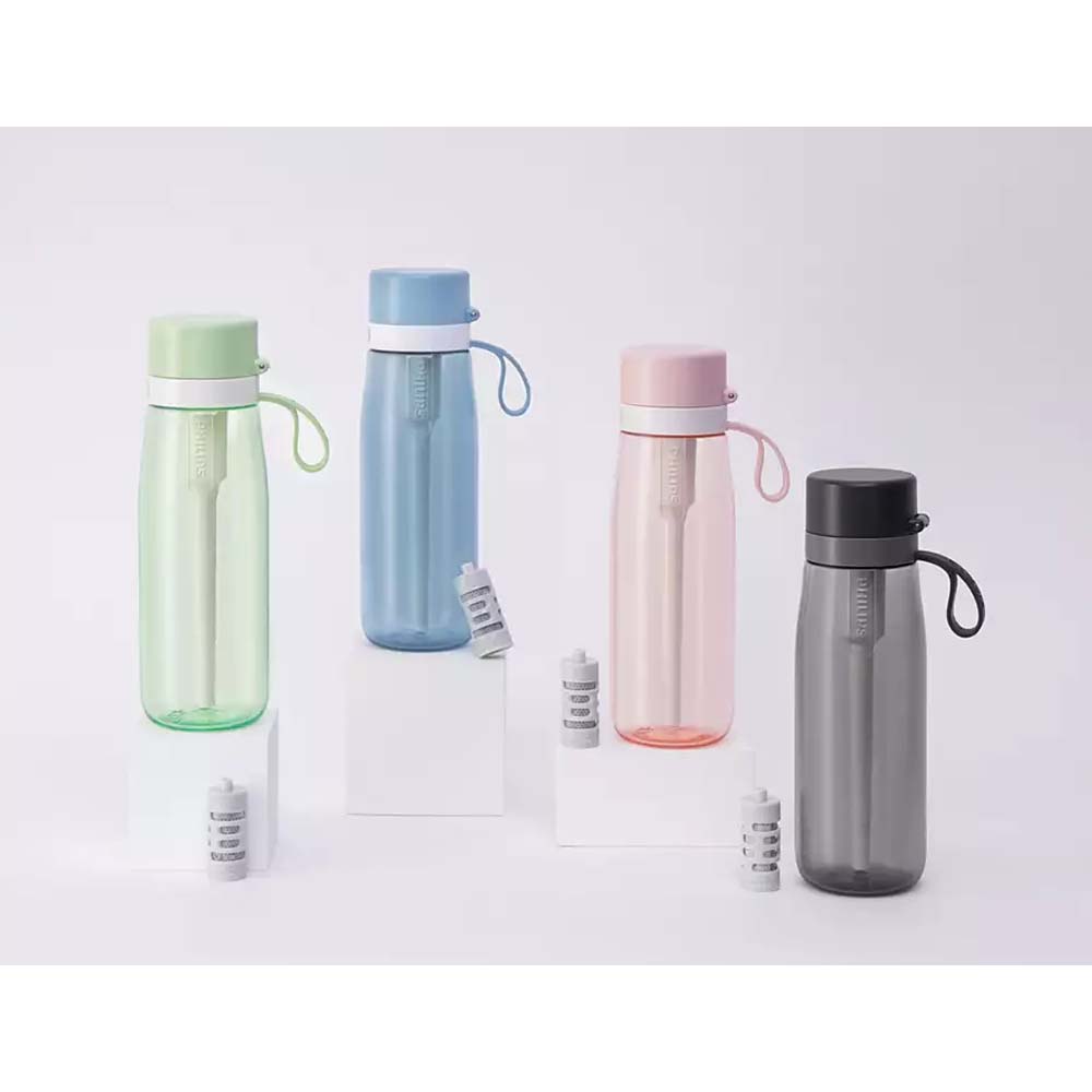 Πλαστικό Παγούρι Philips GoZero Daily με Φίλτρο 660ml Pink AWP2731PKR