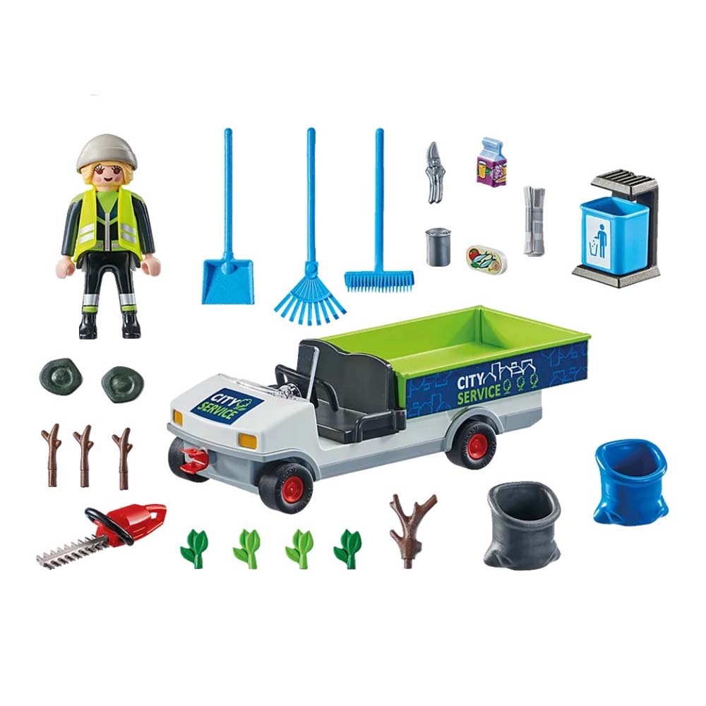 Playmobil City Action - Ηλεκτρικό Όχημα Οδοκαθαριστή 71433