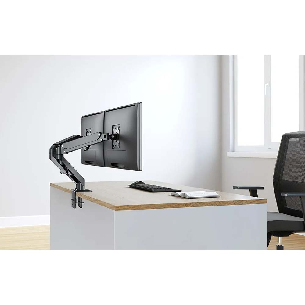 Monitor Arm Desk Mount Neomounts 17-27" Dual Full Motion DS70-700BL2