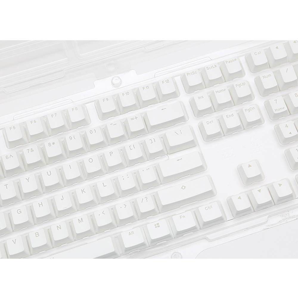 Ducky 108-Key PBT Double Shot Keycap Set US Layout White DKSA108-USPDWNNO2