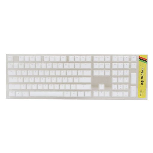 Ducky 108-Key PBT Double Shot Keycap Set US Layout White DKSA108-USPDWNNO2