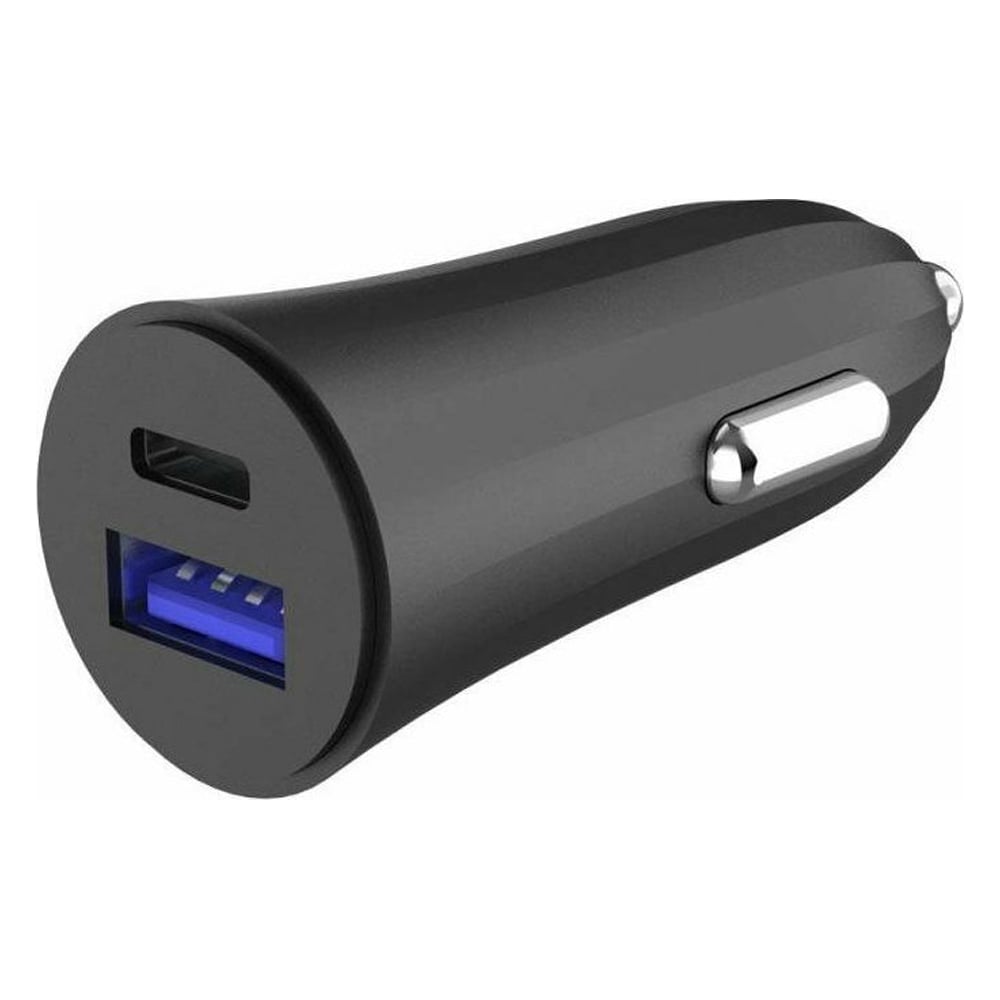 Φορτιστής Αυτοκινήτου iNOS USB-C PD 3.0 & USB-A QC 3.0 30W Black