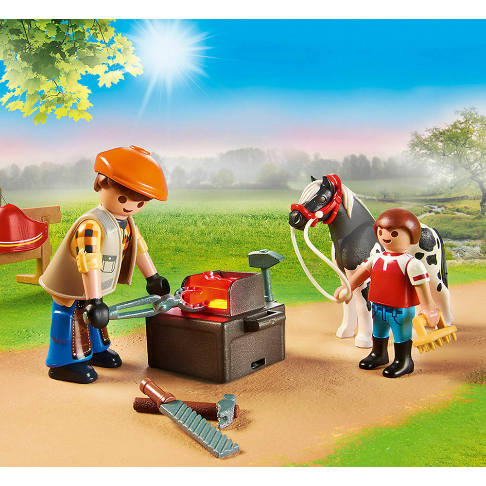 Playmobil Country - Mobile Blacksmith with Light Effect 70518