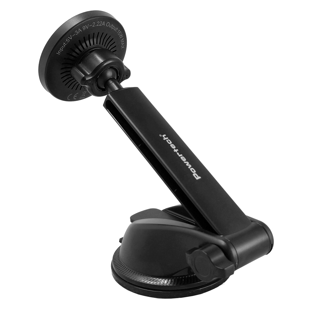 Powertech Car Mount Magnetic Wireless Charging Qi2 15W Black PT-1492