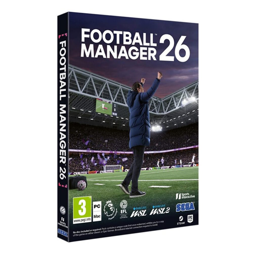 Football Manager 2026 (Code in Box) (PC) SEGA-PC210-EX