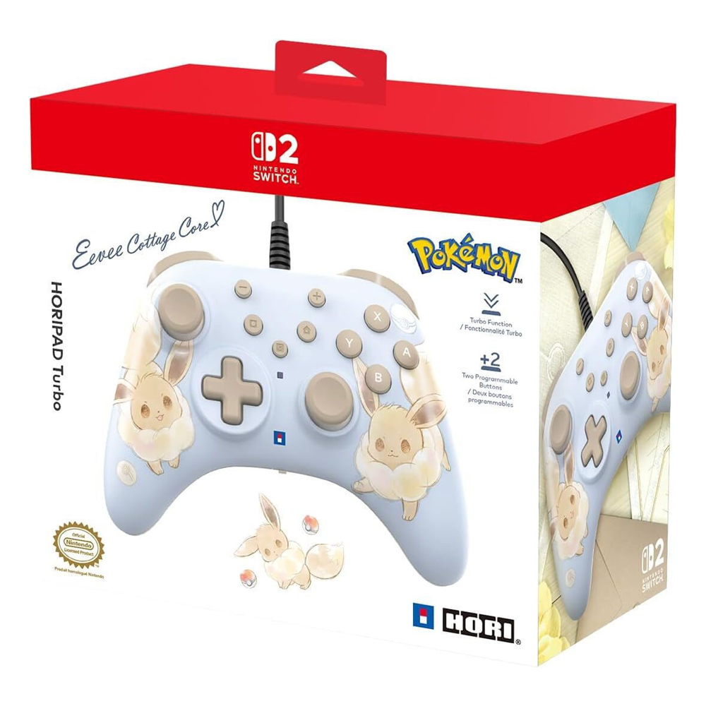 Wired Controller Hori Horipad Turbo for Switch 2 Eevee NSX-083E
